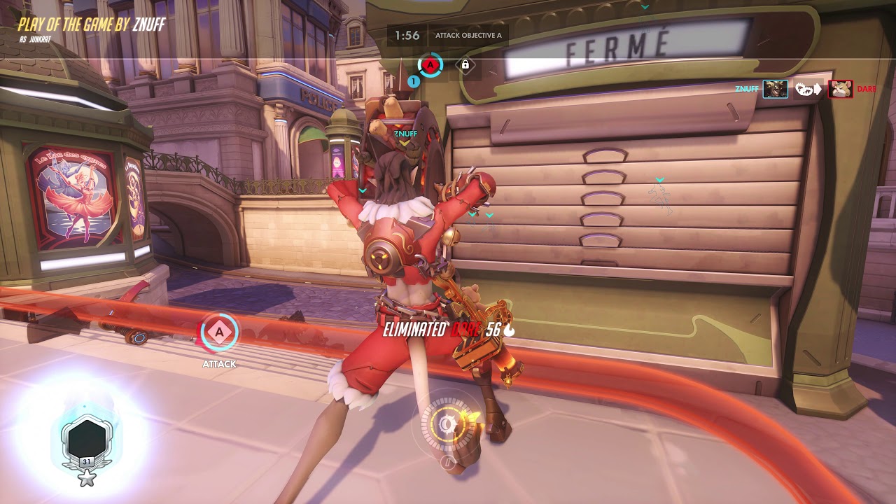 Junkrat PotG / 1 HP Left - YouTube