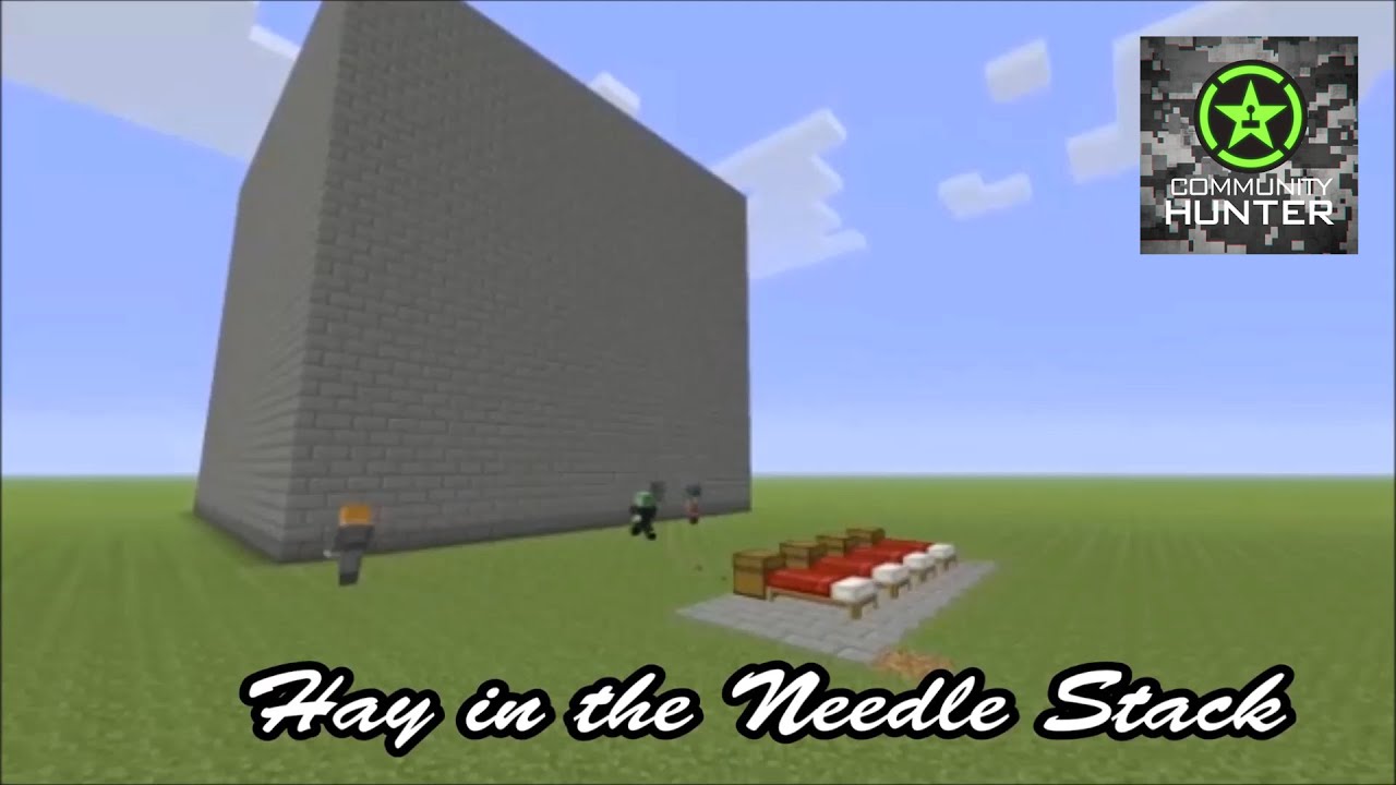 Hay in the Needle Stack - Minecraft - Things to do in - YouTube