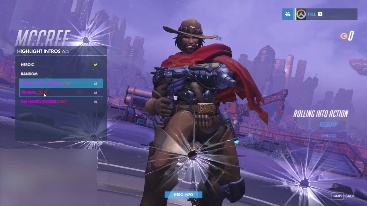 McCree Skins, Sounds, Poses - Overwatch Stress Test Beta - YouTube