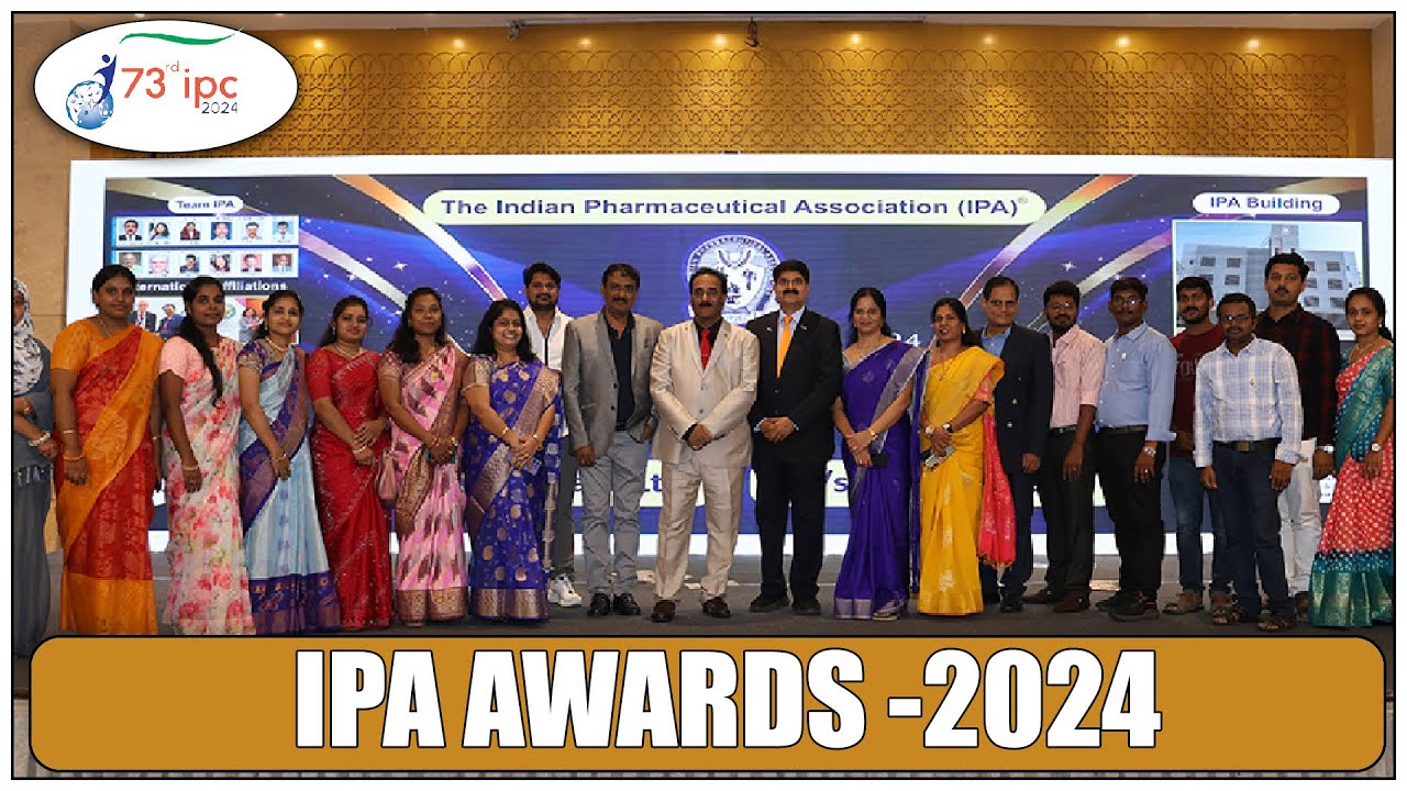 IPA Awards 2024 | 73rd Indian Pharmaceutical Congress - YouTube