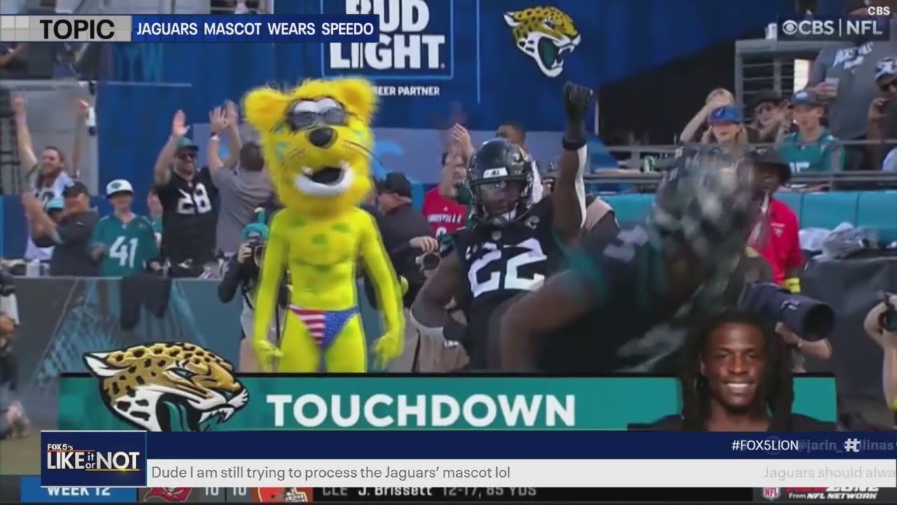 Jacksonville Jaguars mascot...in a speedo? | FOX 5's Like It Or Not ...