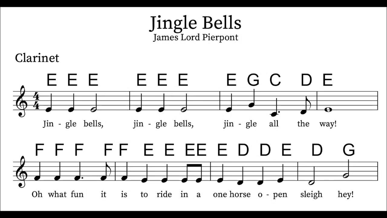 Clarinet - Jingle Bells - Play Along - YouTube
