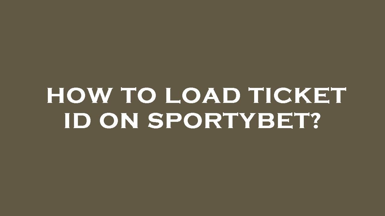 How to load ticket id on sportybet? - YouTube