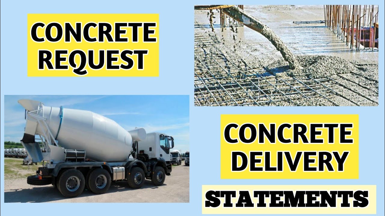 Cement Concrete Request Slip | Cement Concrete Delivery Slip - YouTube
