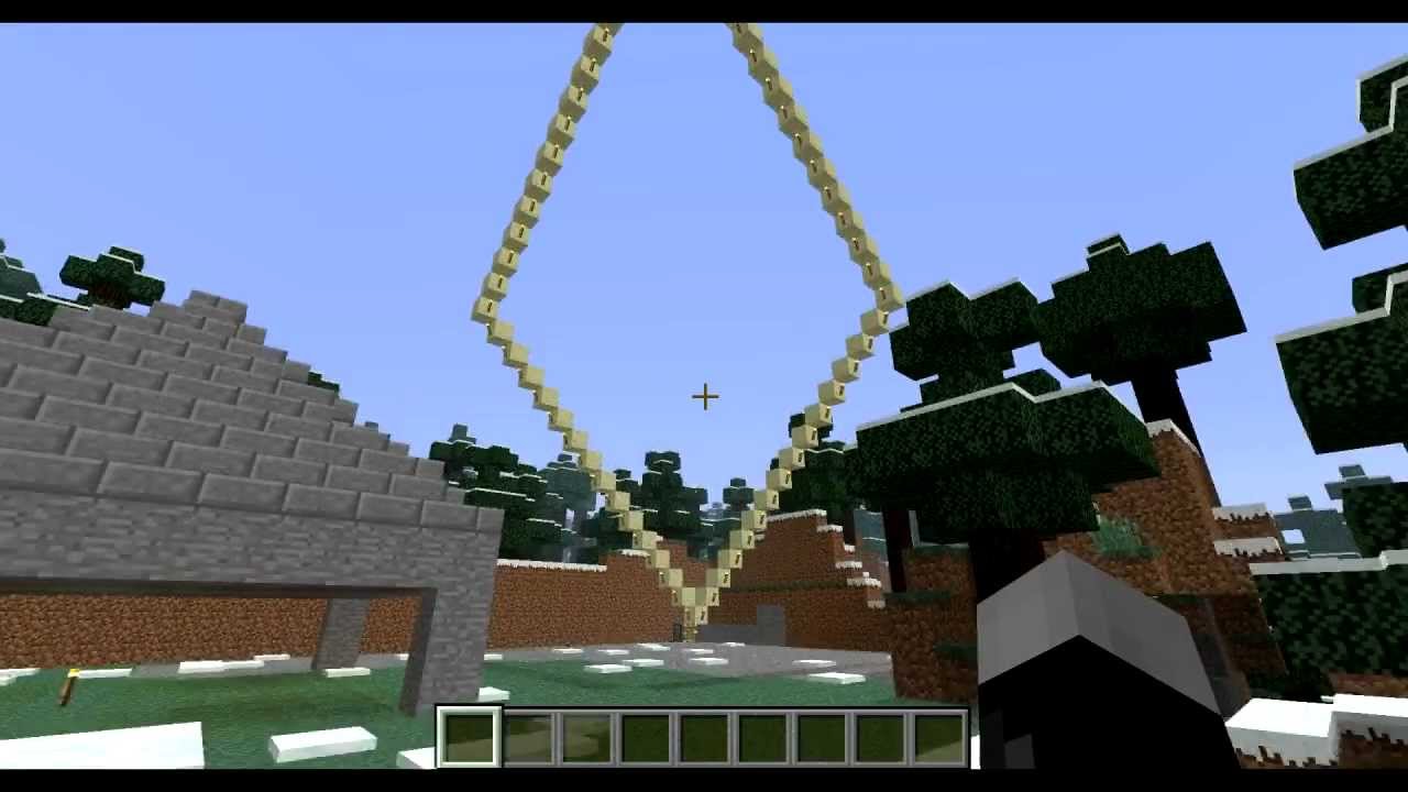 Minecraft chute de sable + illusion d'optique - YouTube