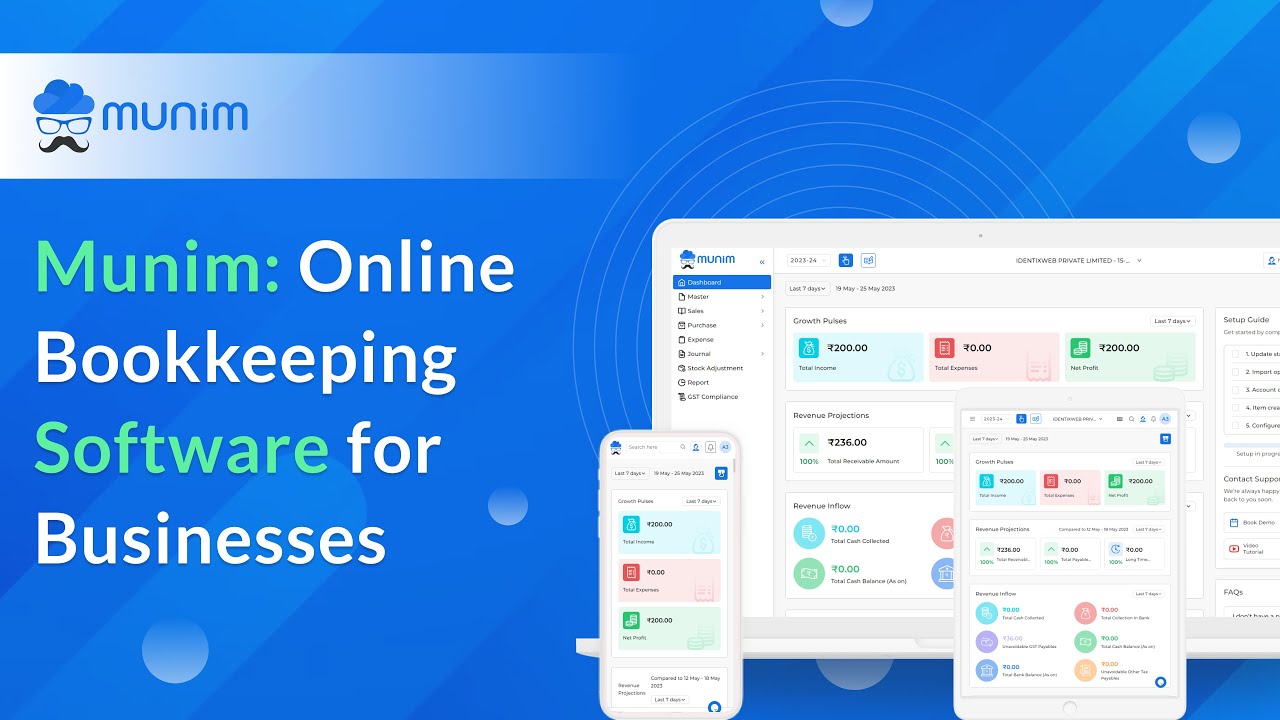 Munim Online Bookkeeping | Your Business's Financial Companion - YouTube