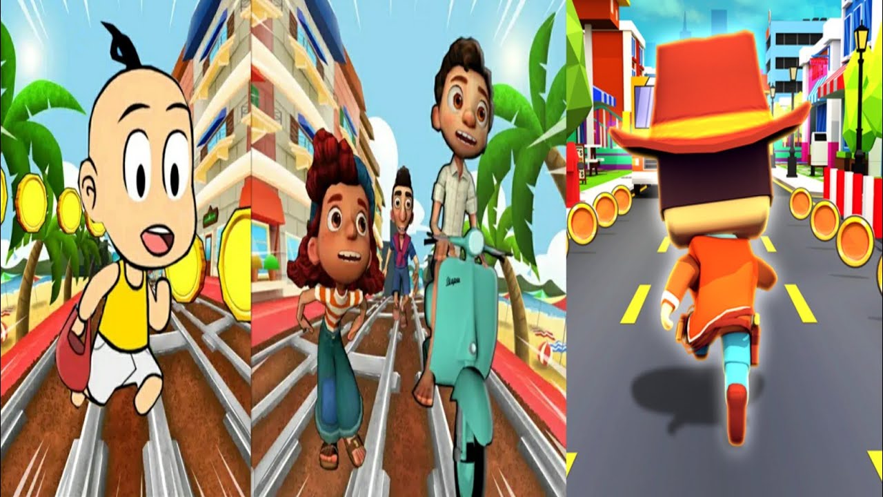 Luca Subway Run 3D VS Subway Kiddy Runner: Prince Run VS Upin Dash Run ...
