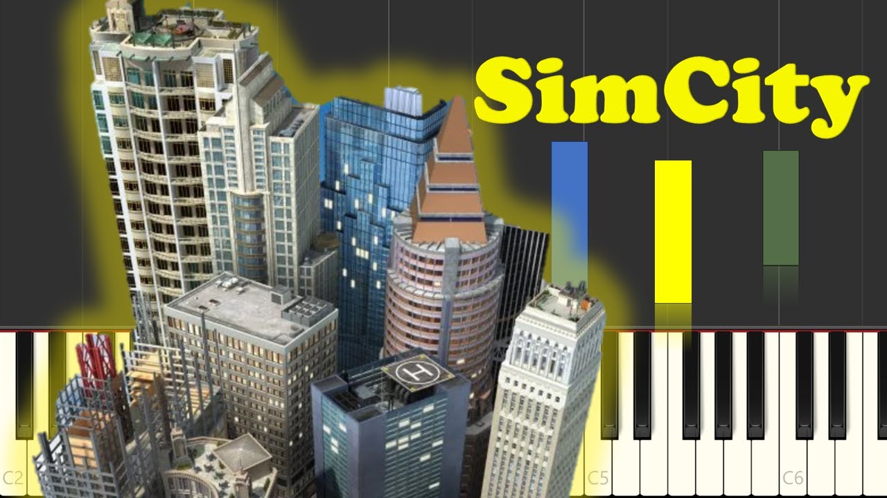SimCity Escape The City Theme Piano Tutorial - YouTube
