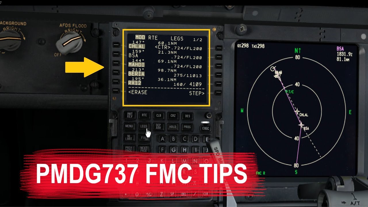 PMDG 737 FMC Tutorial | Flight Plan Changes Tips You May Need To Know - YouTube