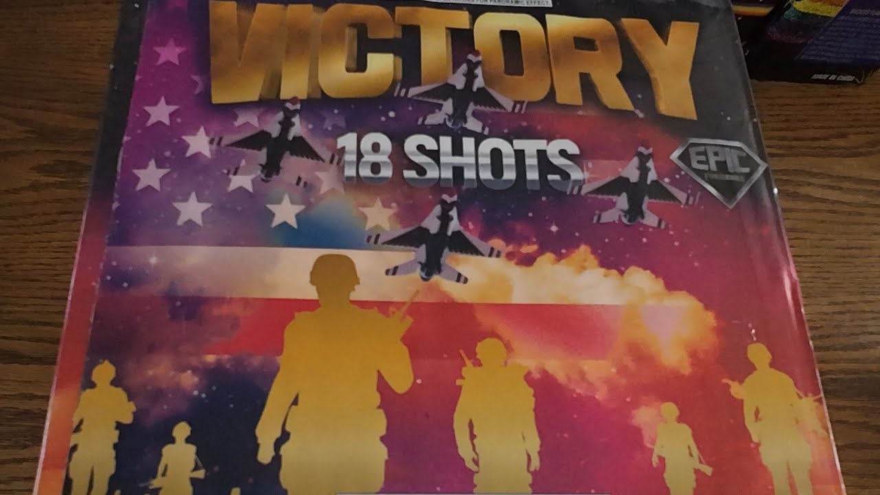 Victory 18 shot 500g cake by Epic Fireworks - YouTube