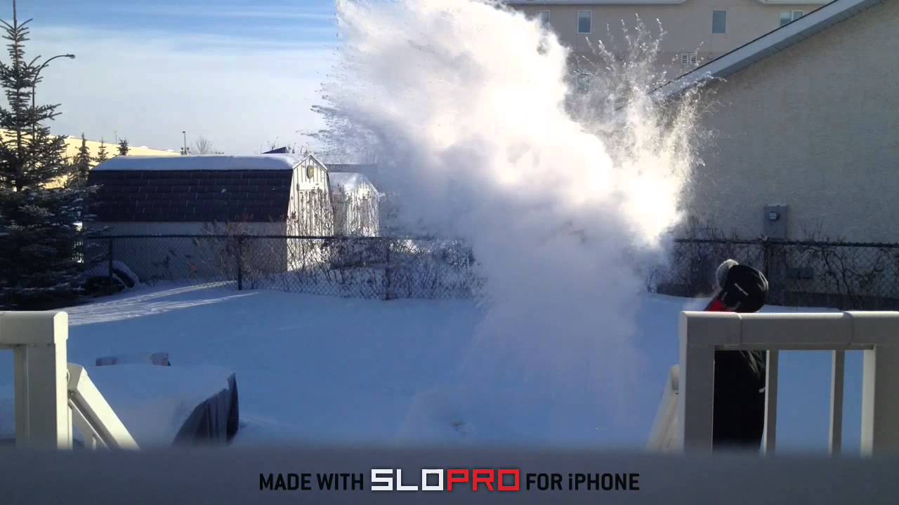 So Cold That Boiling Water Turns To Ice In 1 Second - YouTube