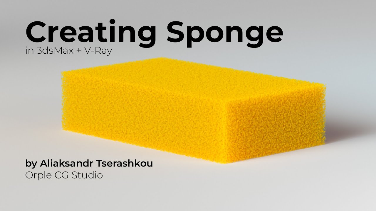 Fastest way to create sponge material in 3ds Max and V-Ray - YouTube