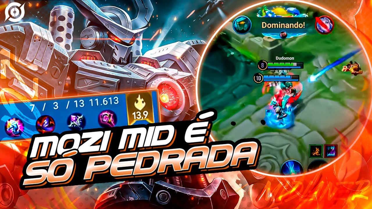 MOZI MID É SÓ PEDRADA NAS COSTAS │HONOR OF KINGS - YouTube