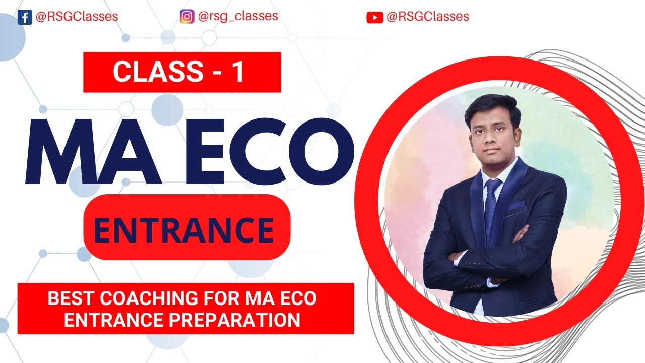 MA Economics Entrance | Class 1 | Introduction to Microeconomics | RSG ...