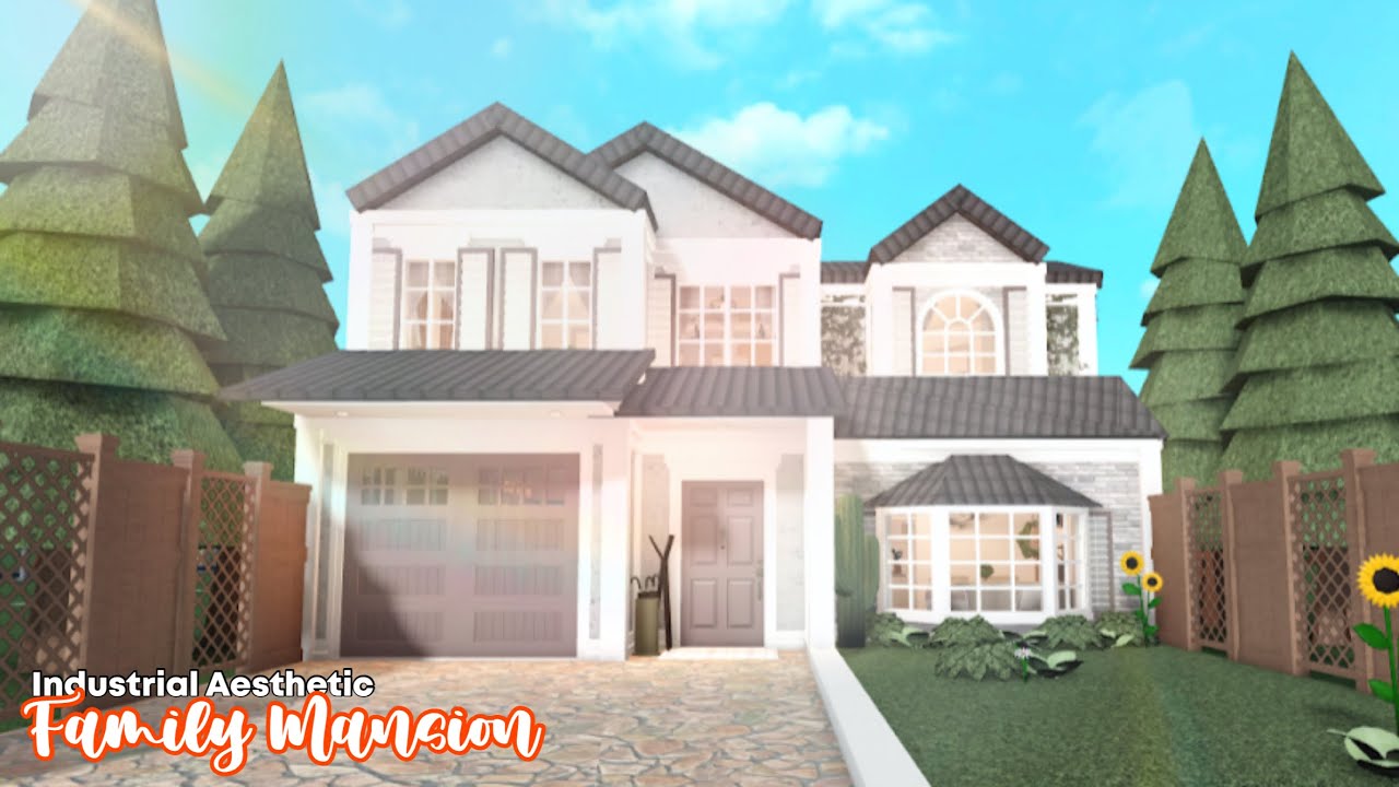Bloxburg: 10k Industrial Aesthetic Family Mansion (FULL BUILD) | Roblox ...