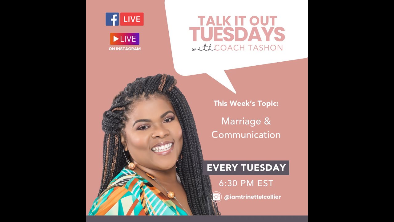 Talk It Out Tuesday with Coach TaShon - YouTube