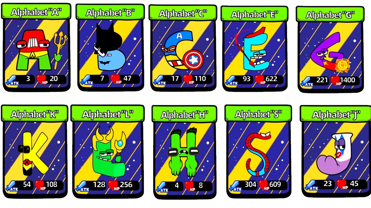 NEW WAR: ALPHABET EVolve TO SUPER HERO MERGE ALPHABET LORE AZ - YouTube
