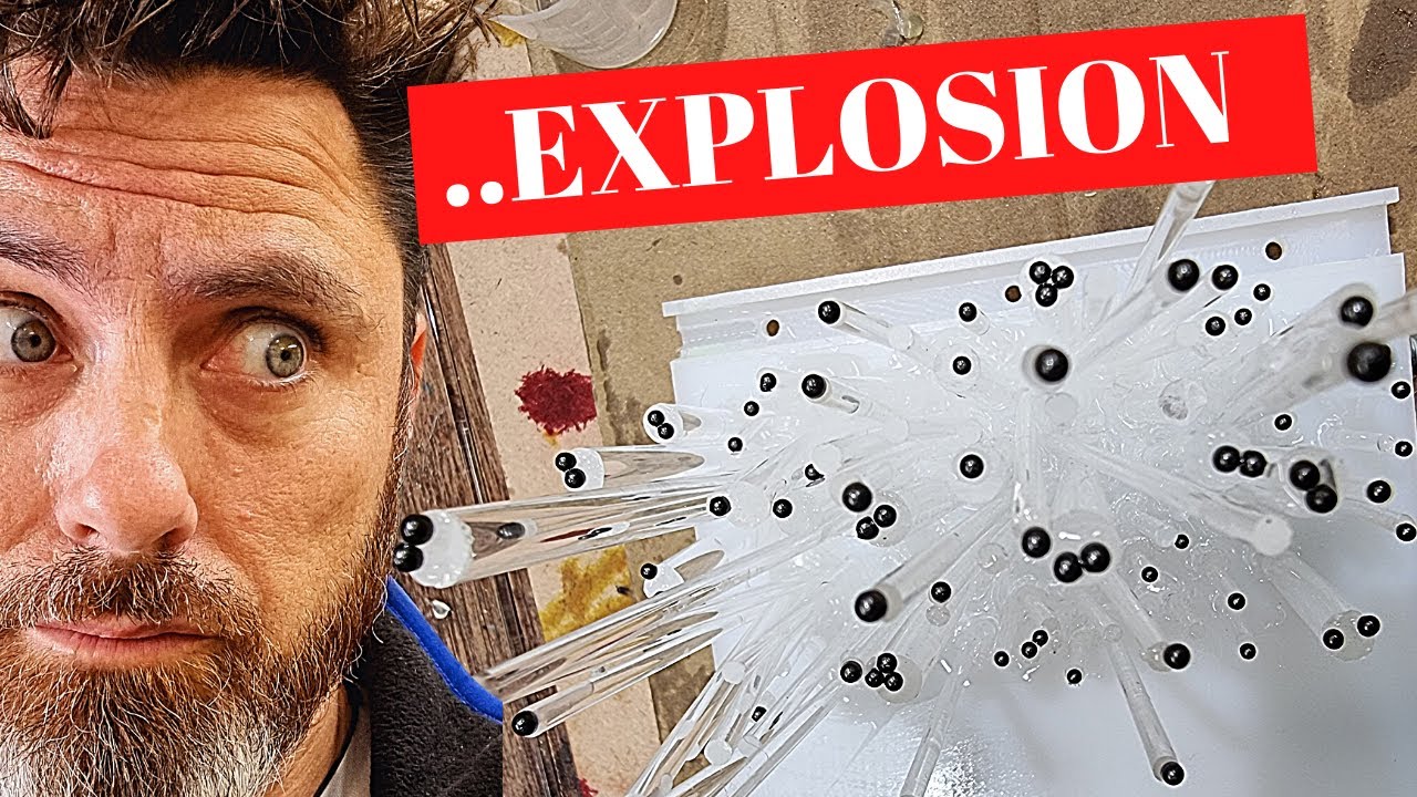 Shotgun Explosion In Epoxy Resin ! - YouTube