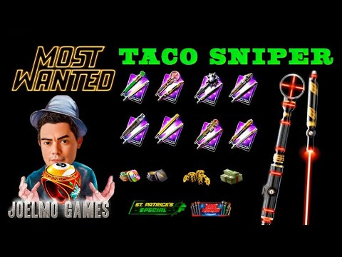Most Wanted Taco Sniper Atirador 8Ball Pool - YouTube
