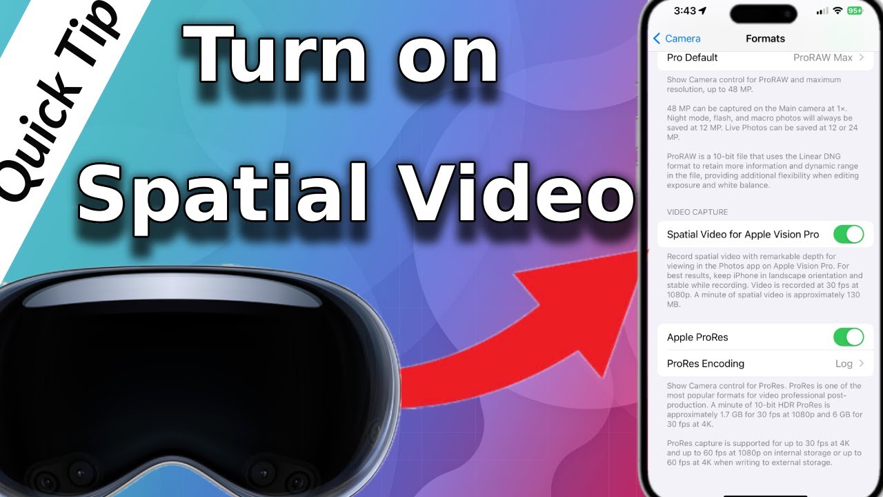 How to Enable Spatial Video For Apple Vision Pro | iPhone Tips For ...