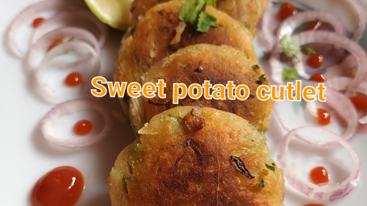 Sweet potato cutlet-Cutlet recipe-Sweet potato recipes-Snacks recipes ...
