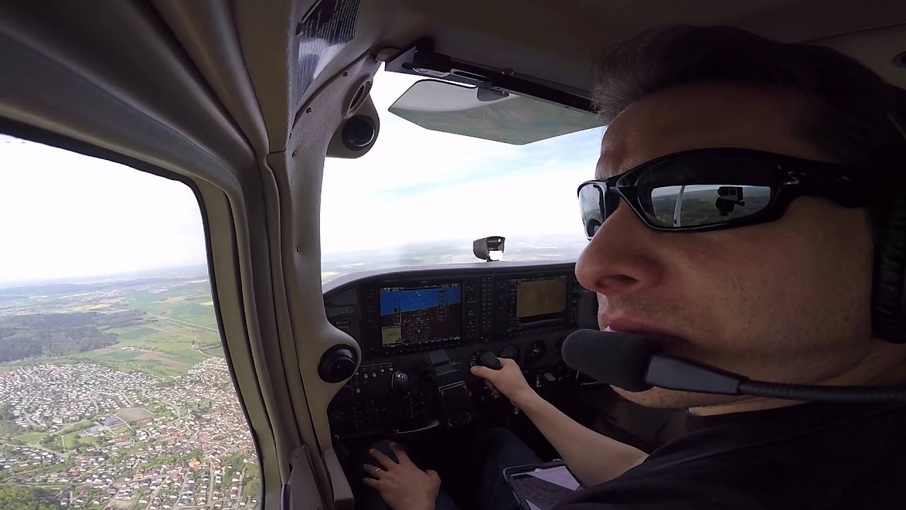 PPL(A) Tag 20: Alleinflug Überland mit der Cessna 172 G1000 - YouTube