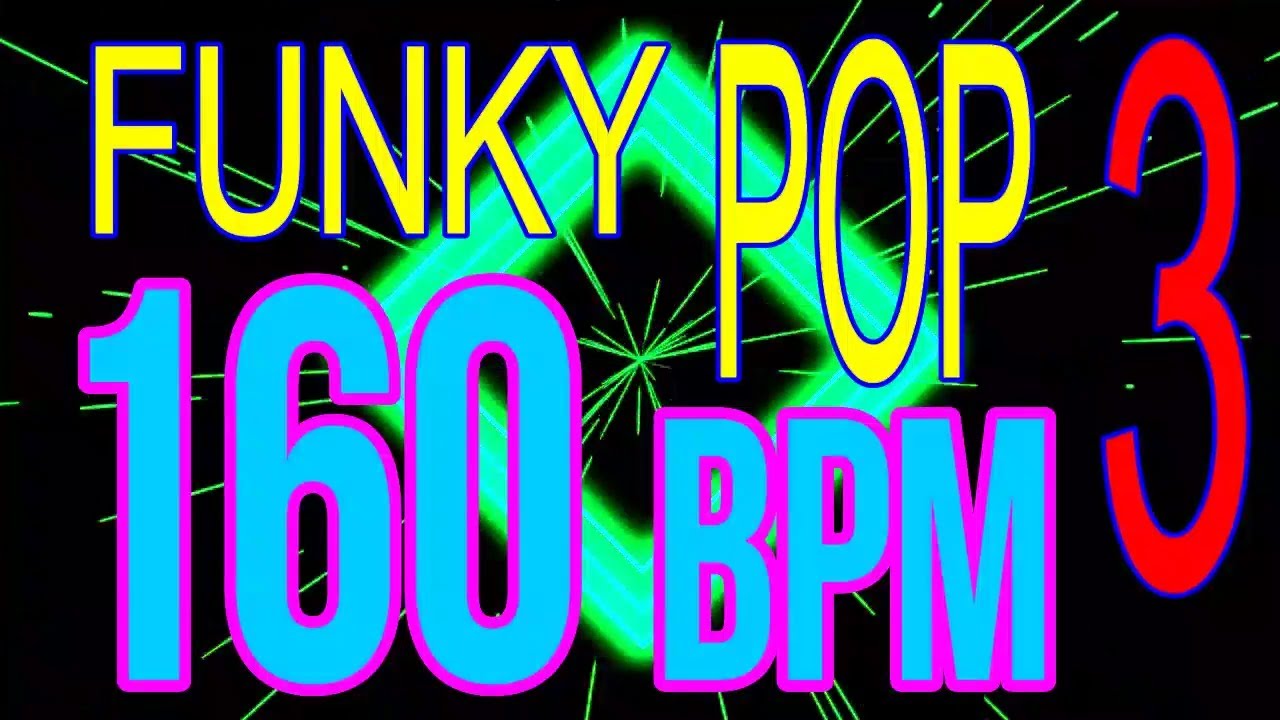 160 BPM - Funk Pop Rock 3 - 4/4 Drum Track - Metronome - Drum Beat ...