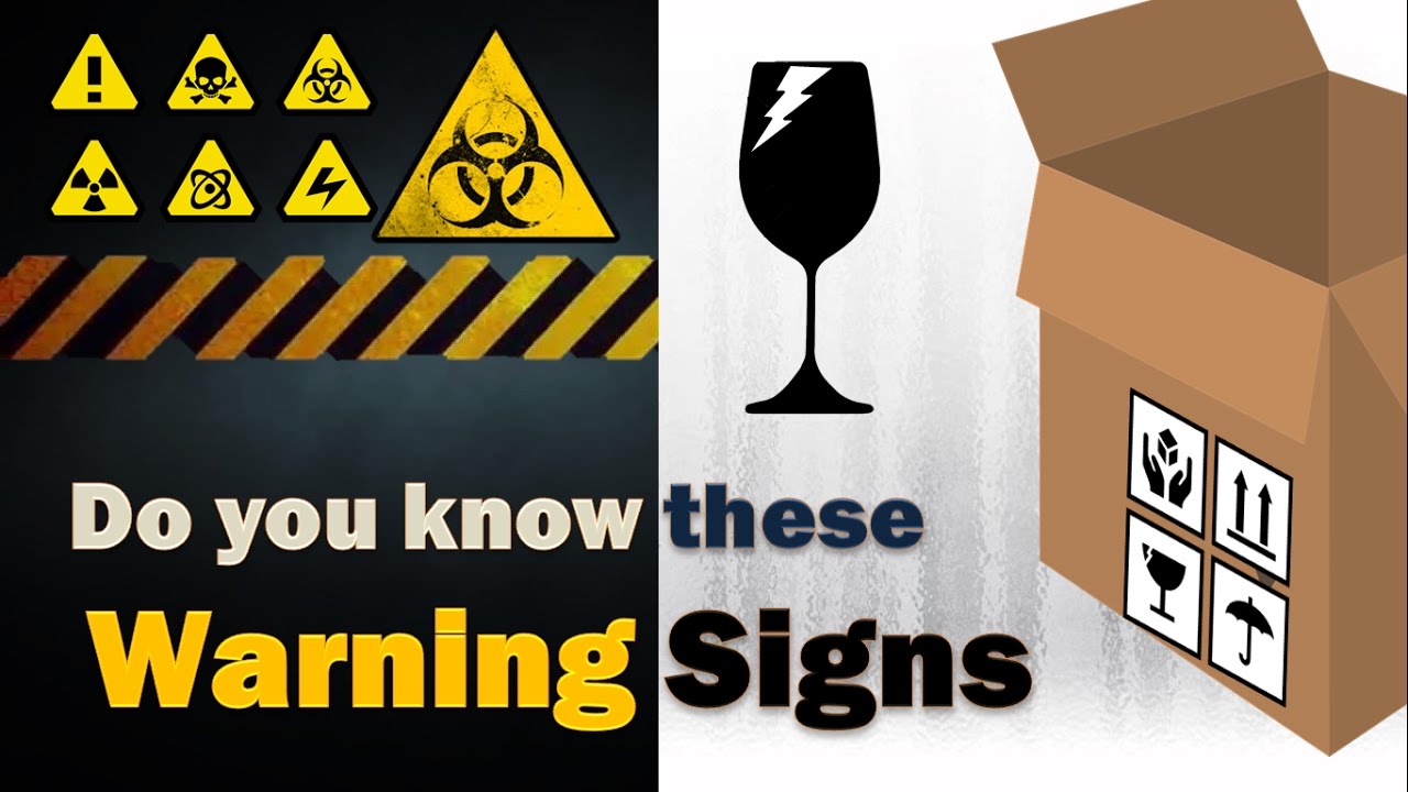WARNING Signs you MUST know [ROAD Signs][PACKAGE Signs] - YouTube