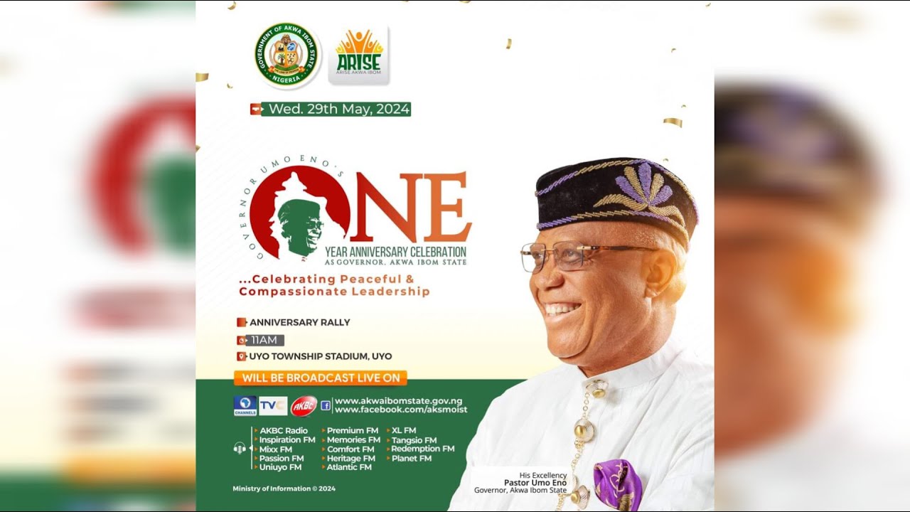One-Year Anniversary Celebration of Gov. Umo Eno - YouTube