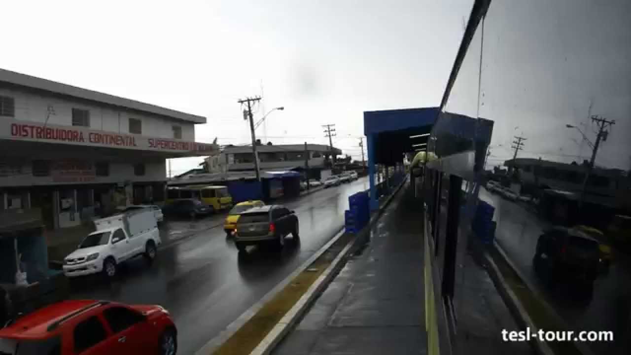 Прибытие в Давид, Панама (David bus station, Panama) - YouTube