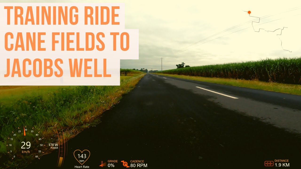 Training Ride - Cane Fields to Jacobs Well - 4k No Commentary - YouTube