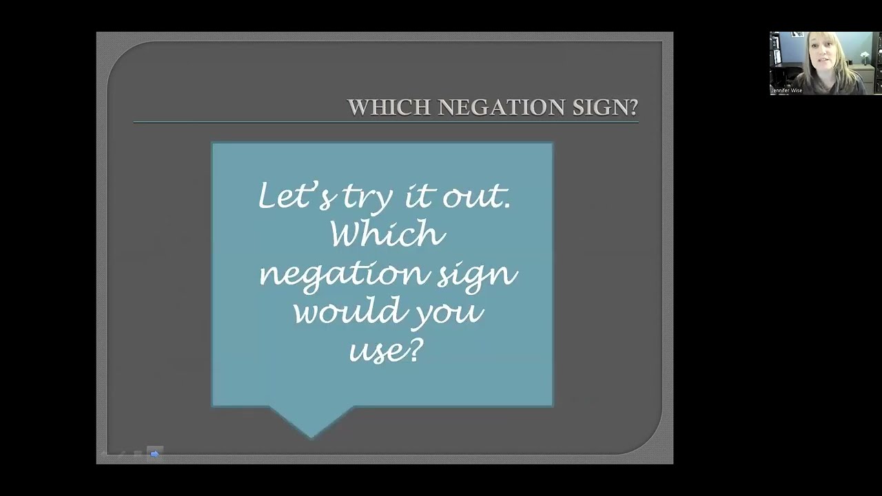 Negation in ASL (Lessons 4:2 and 4:10 SN) - YouTube