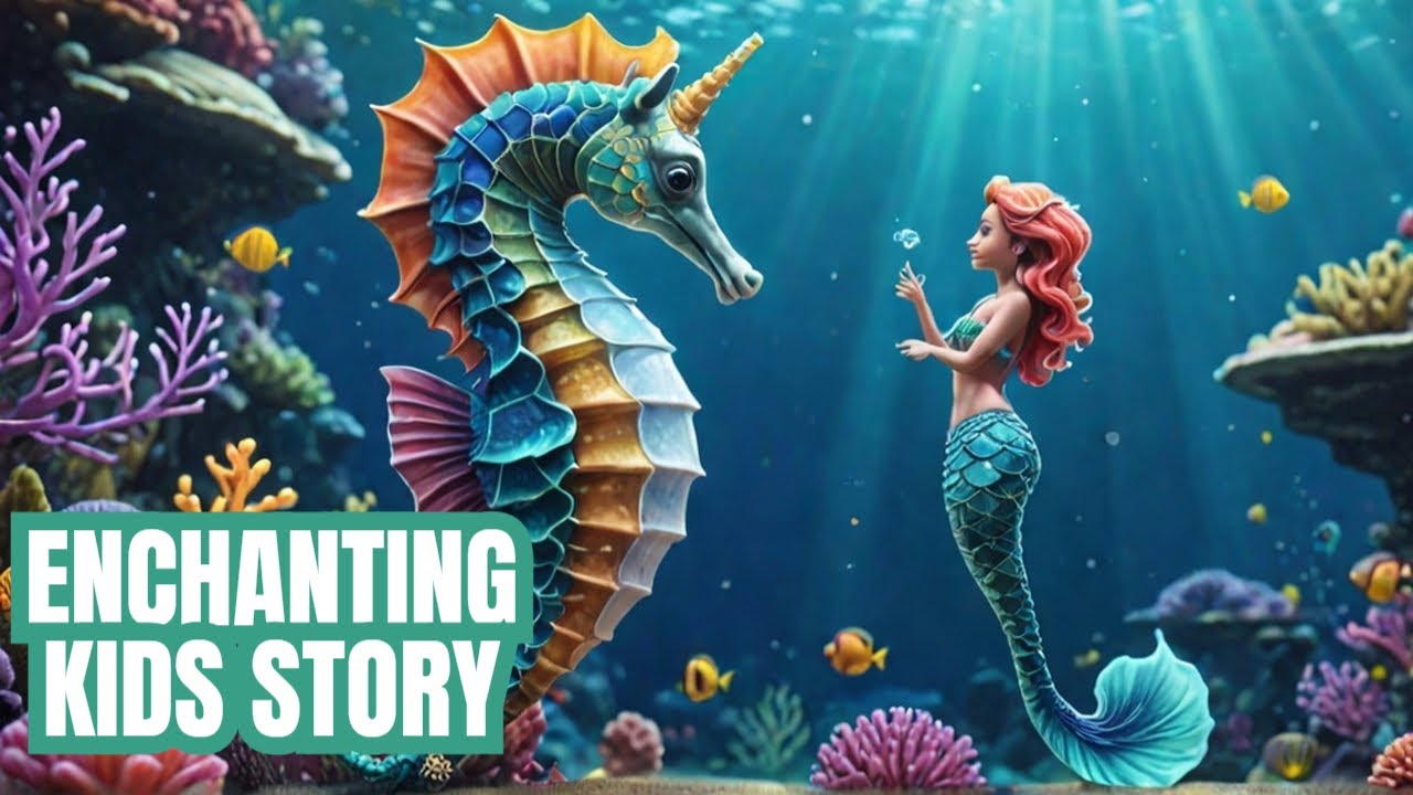 The Seahorse Mermaid Rescue | Magical Story For Kids @KidzpoemPlanet ...