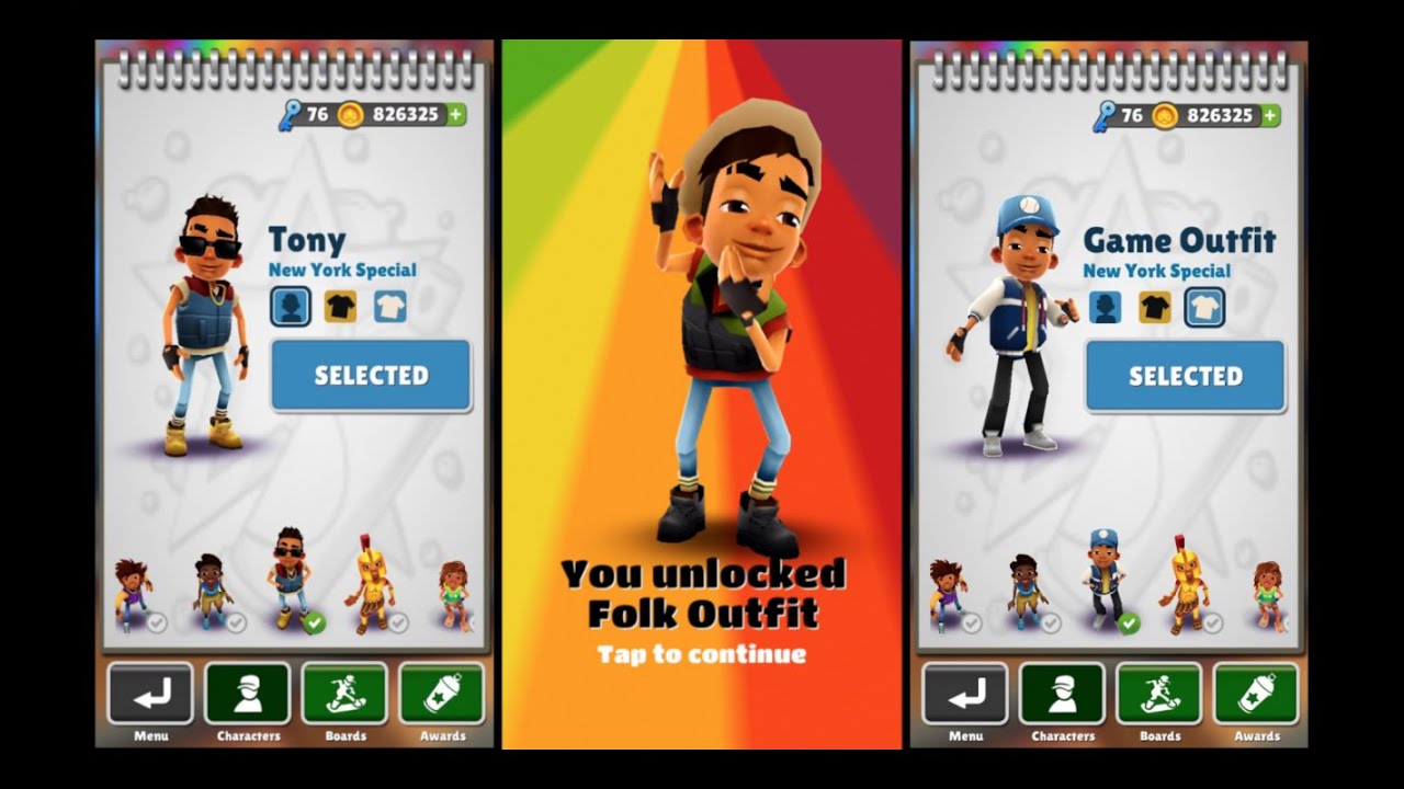 Unlocking Folk Outfit on Subway Surfers! New York Specials Review ...