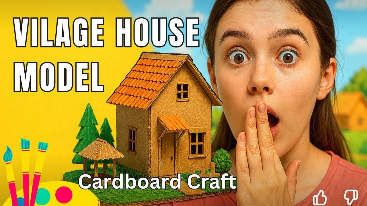 How to make model of village | Village model for school project ideas ...