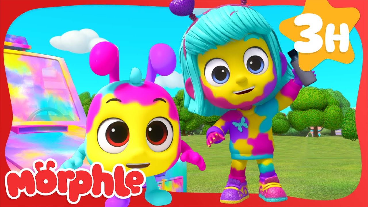 Chroma Paints Rainbows in Town! | Morphle and Gecko's Garage - Super ...