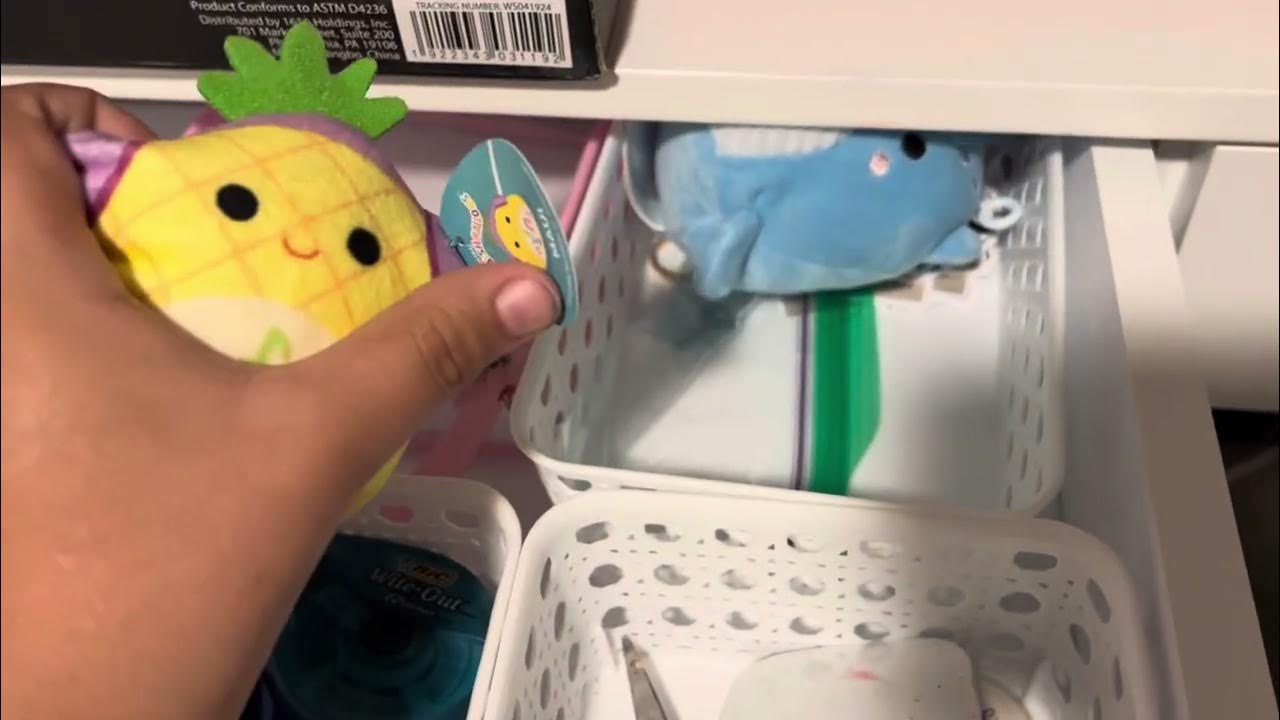 Looks what inside my desk with me!! - YouTube