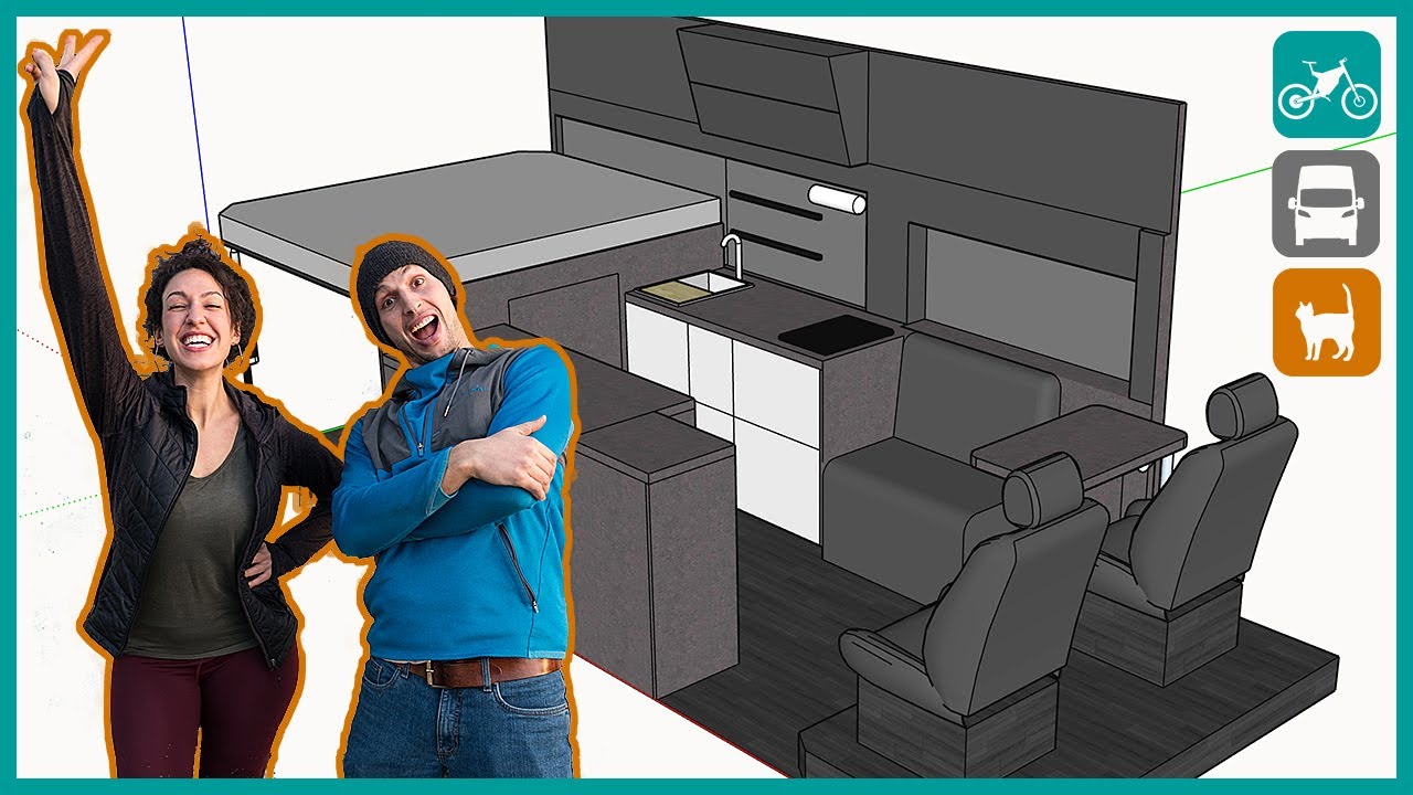 NEW EPIC DESIGN / Virtual Van Tour! Conversion Layout, 3D Modeling ...
