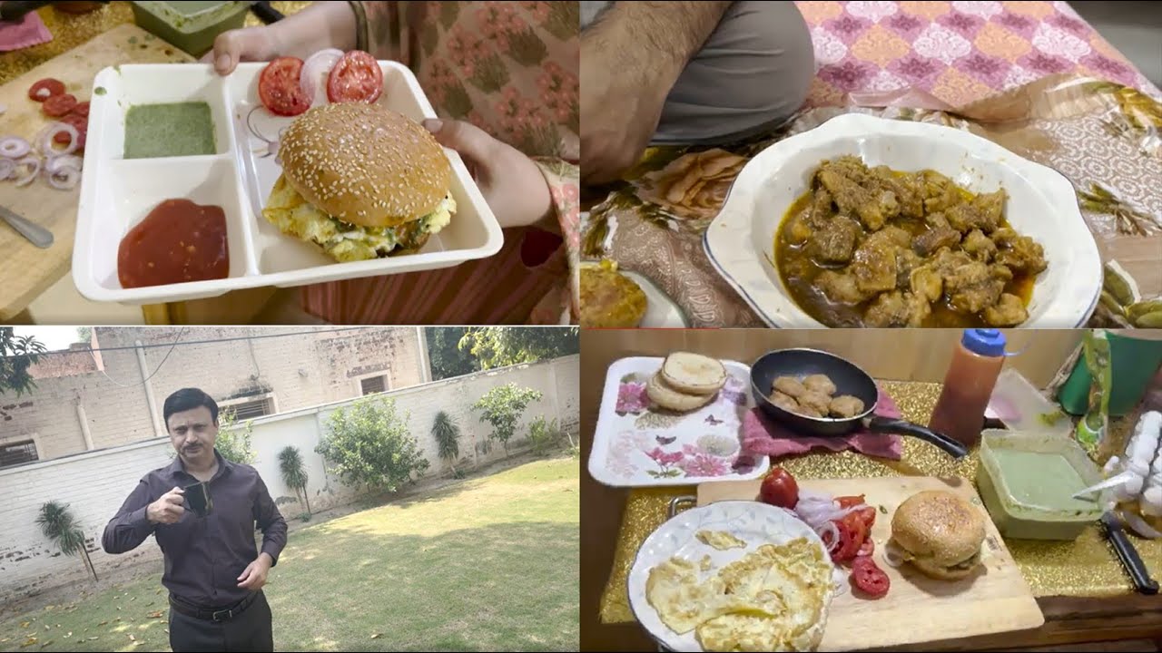 Banaye Anda Shami Burger | Egg Shami Burger | Anda Shami Burger Recipe ...