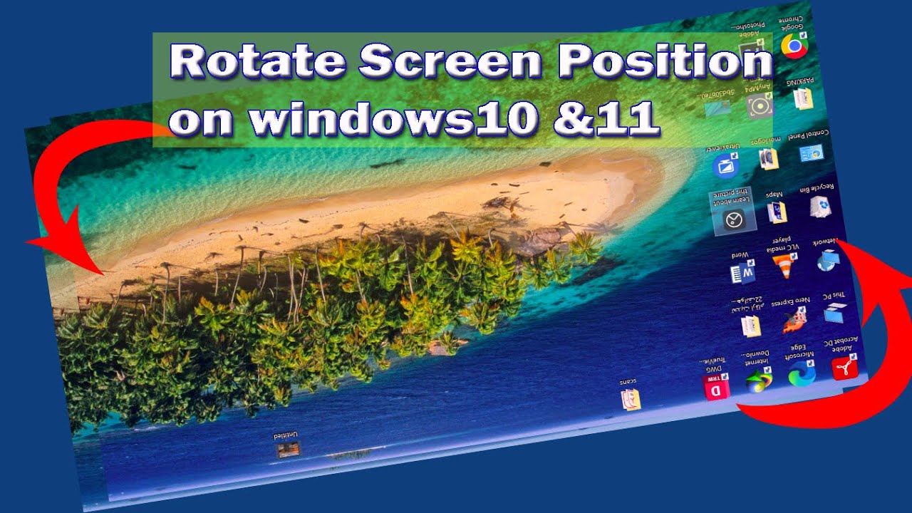 How to Rotate Or Flip Computer Screen In windows 10&11 /How to Change ...