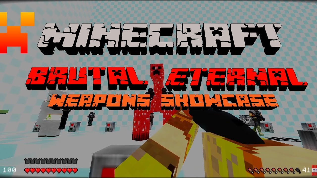 MINECRAFT ETERNAL weapon display - YouTube