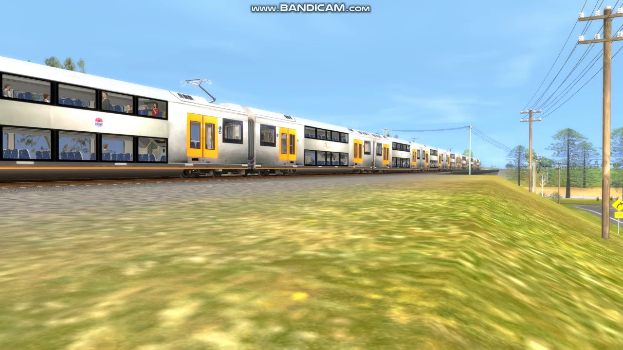Sydney Trains A set ( Waratah ) passing at 120km/h in Trainz Simulator ...