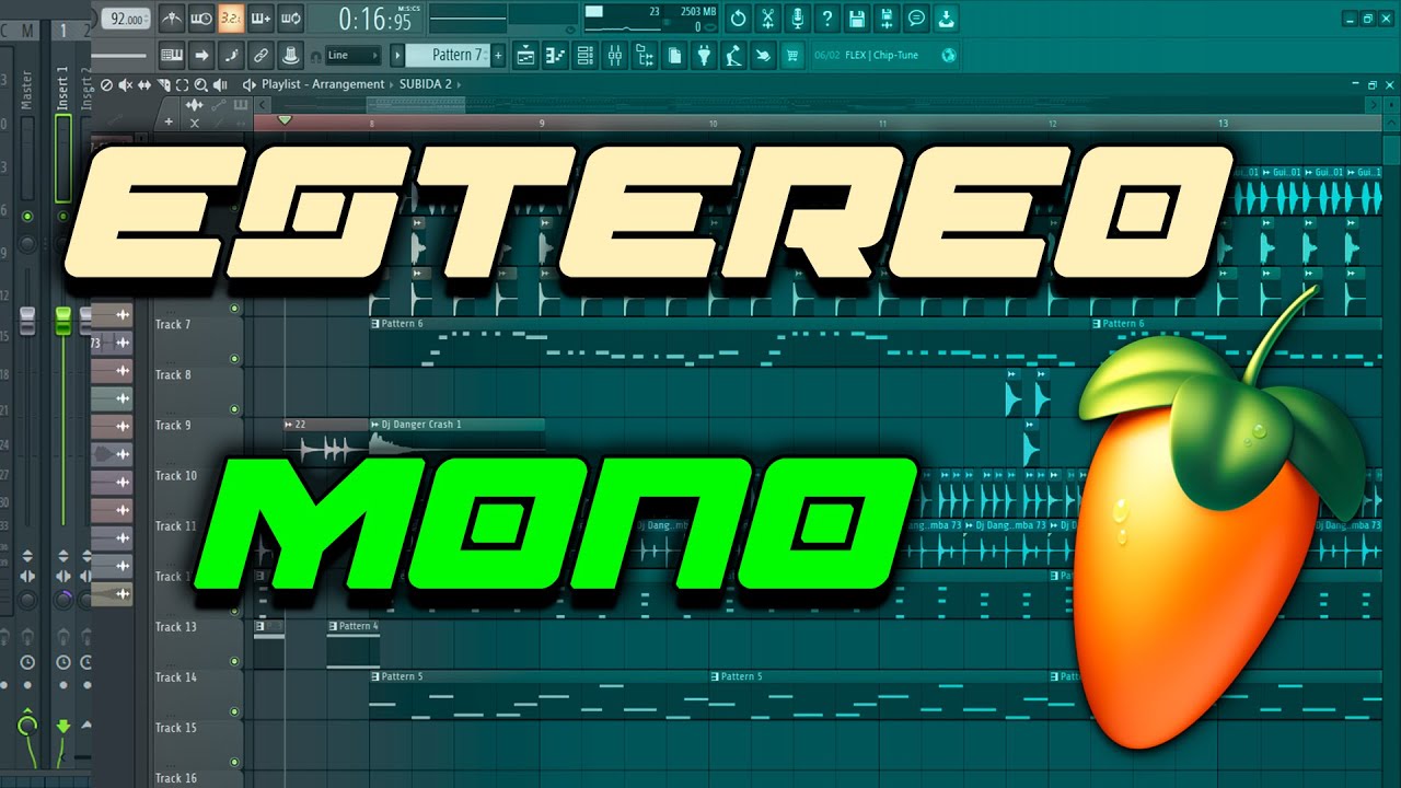Como poner el audio en Estereo y Mono en el FL Studio - YouTube