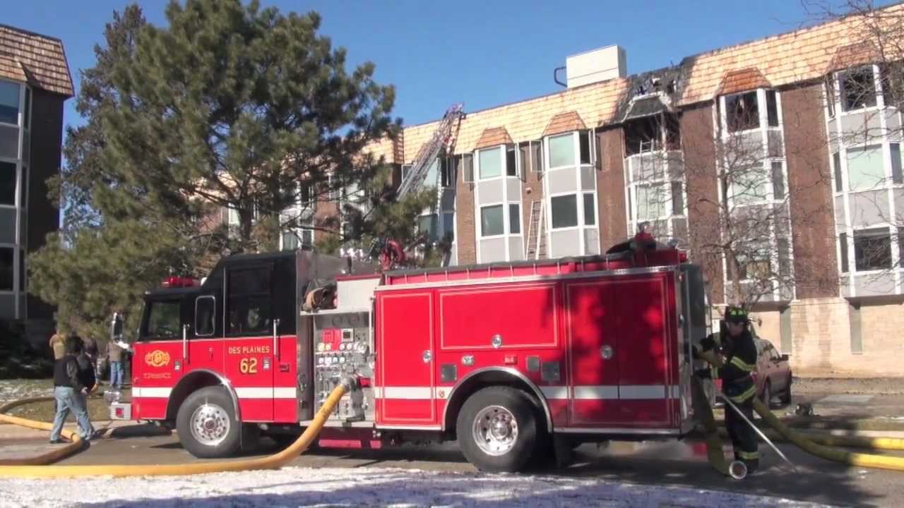 Extra Alarm Fire at Condo on Thames Parkway, Park Ridge - YouTube