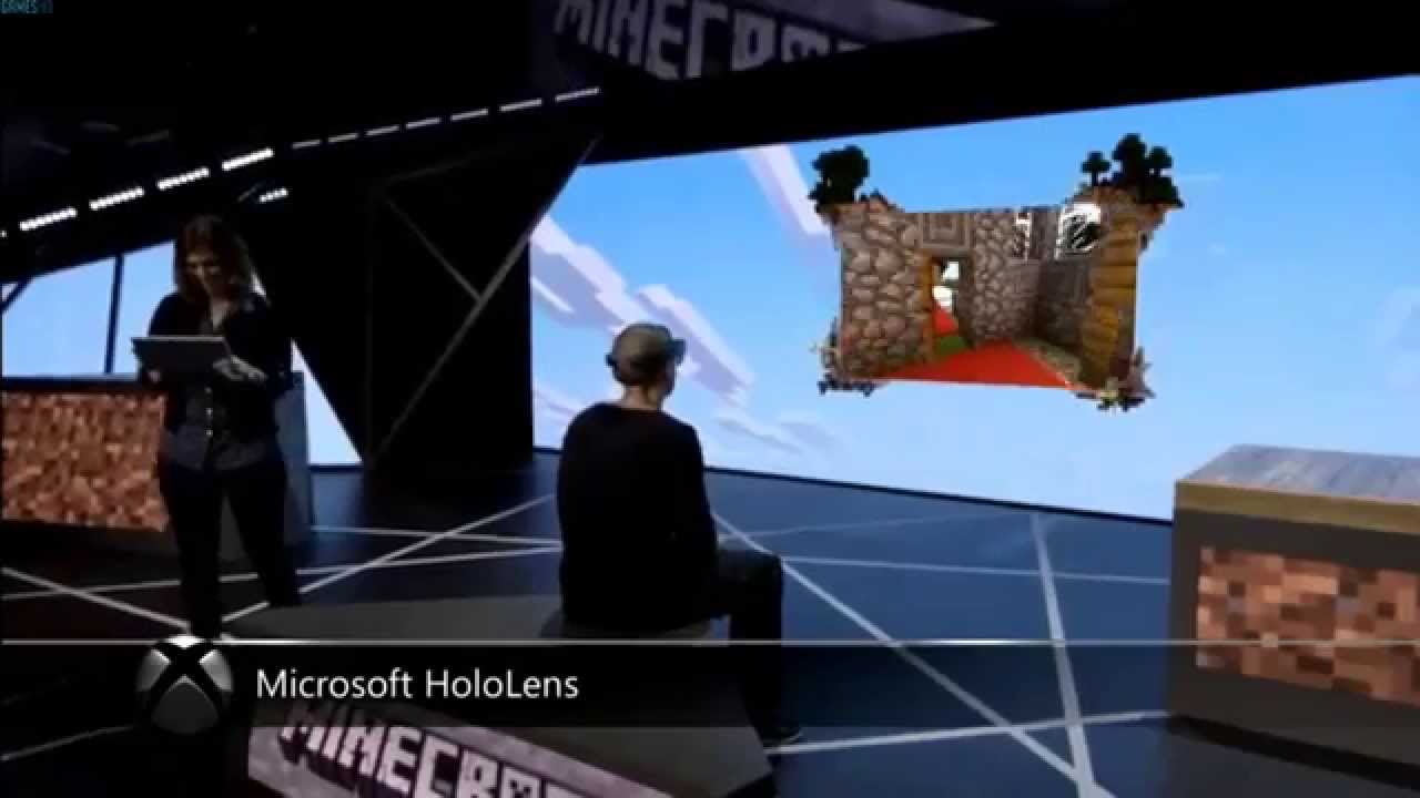 HoloLens Demo Minecraft Xbox One E3 2015 Microsoft HoloLens - YouTube