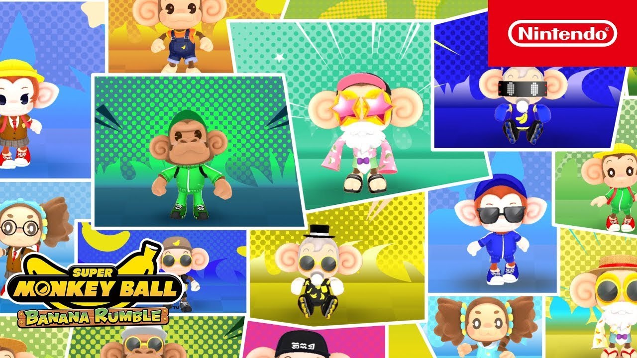 Super Monkey Ball Banana Rumble – Characters & customisation (Nintendo ...