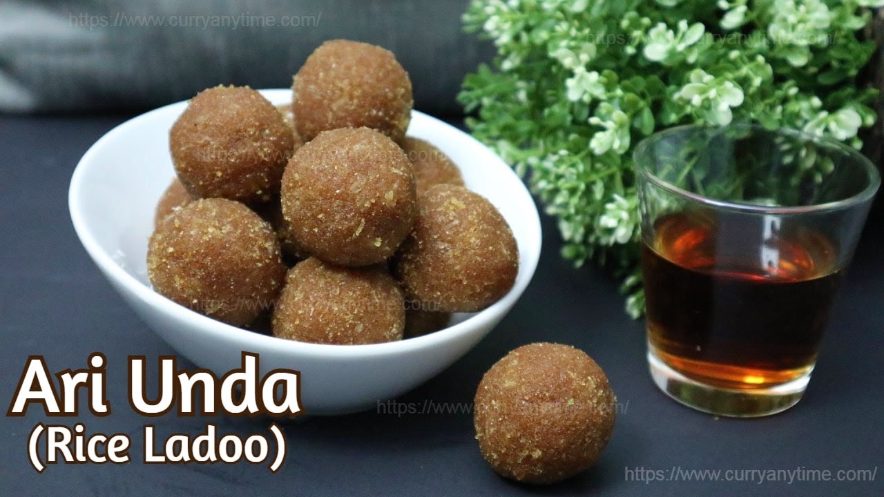 The BEST Ari Unda ( Rice Ladoo ) Recipe !! Ariyunda a traditional ...