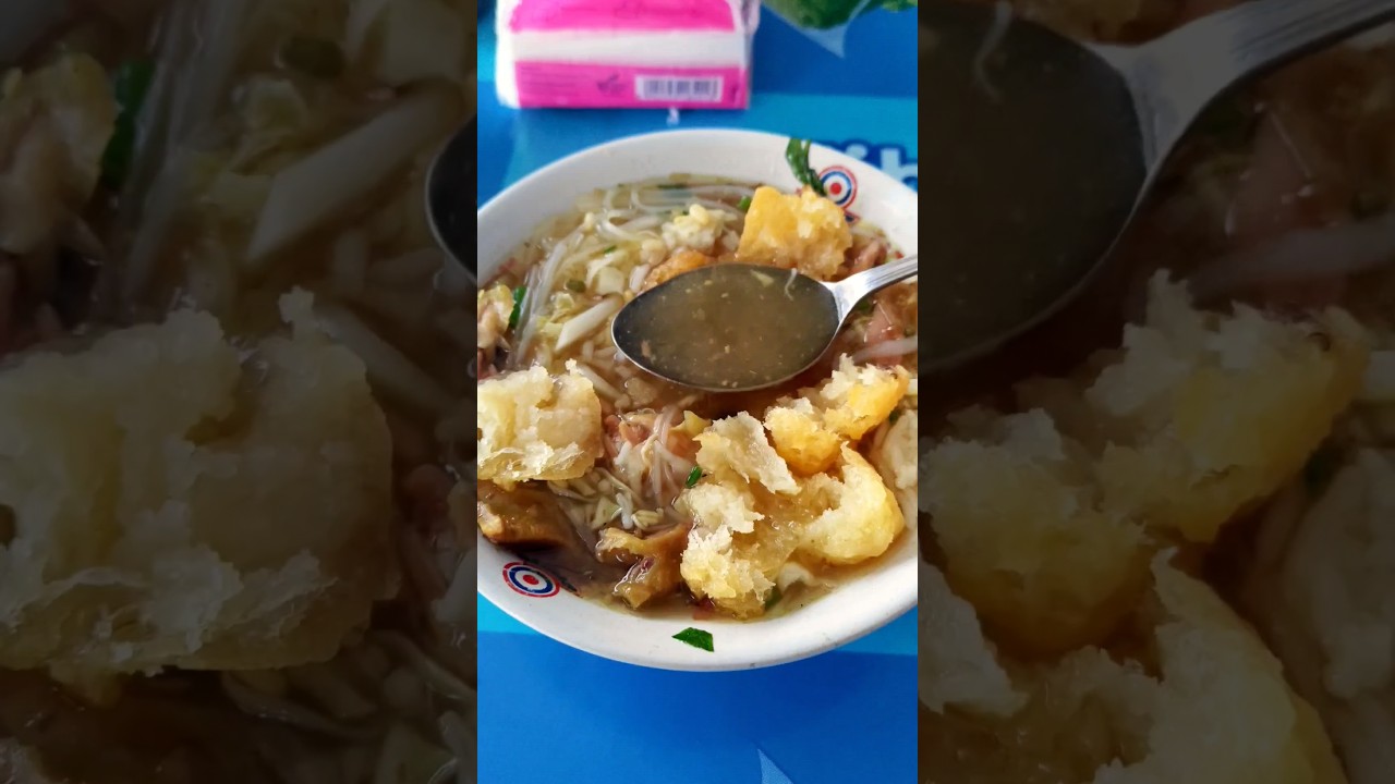 Soto Lenthok khas Jogja, Soto Ayam Pak Gareng Tugu Yogyakarta - YouTube
