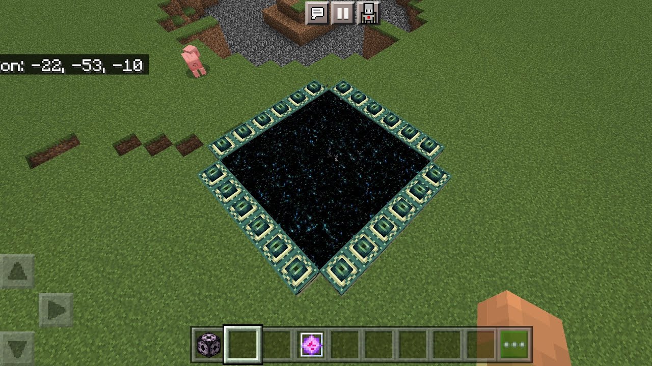 cursed Minecraft image I made this portal no command blocks - YouTube
