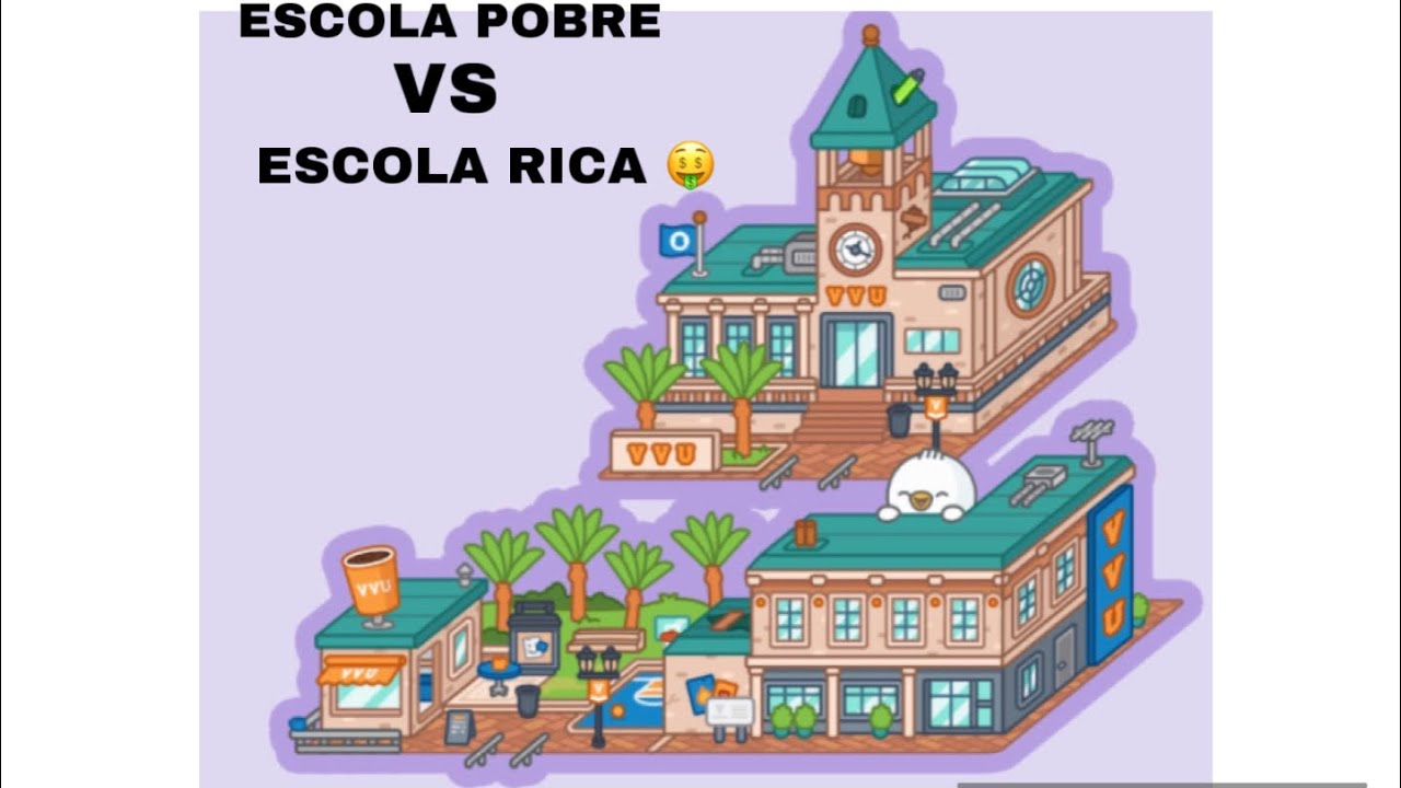 ESCOLA RICA 🤑 VS A POBRE - YouTube